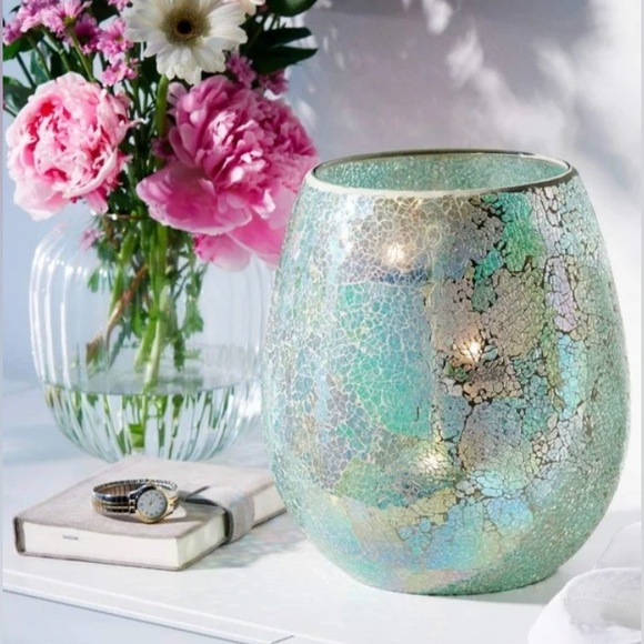 PartyLite | Accents | Partylite Iridescent Azure Hurricane New In Box ...